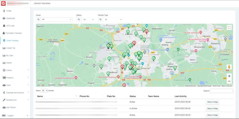 Check Driver On Map – Qatch